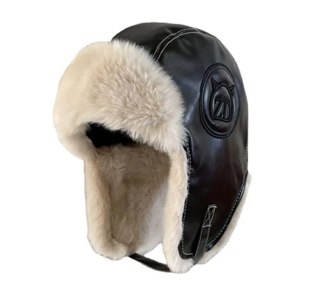 Leather Aviator Hat - Etsy