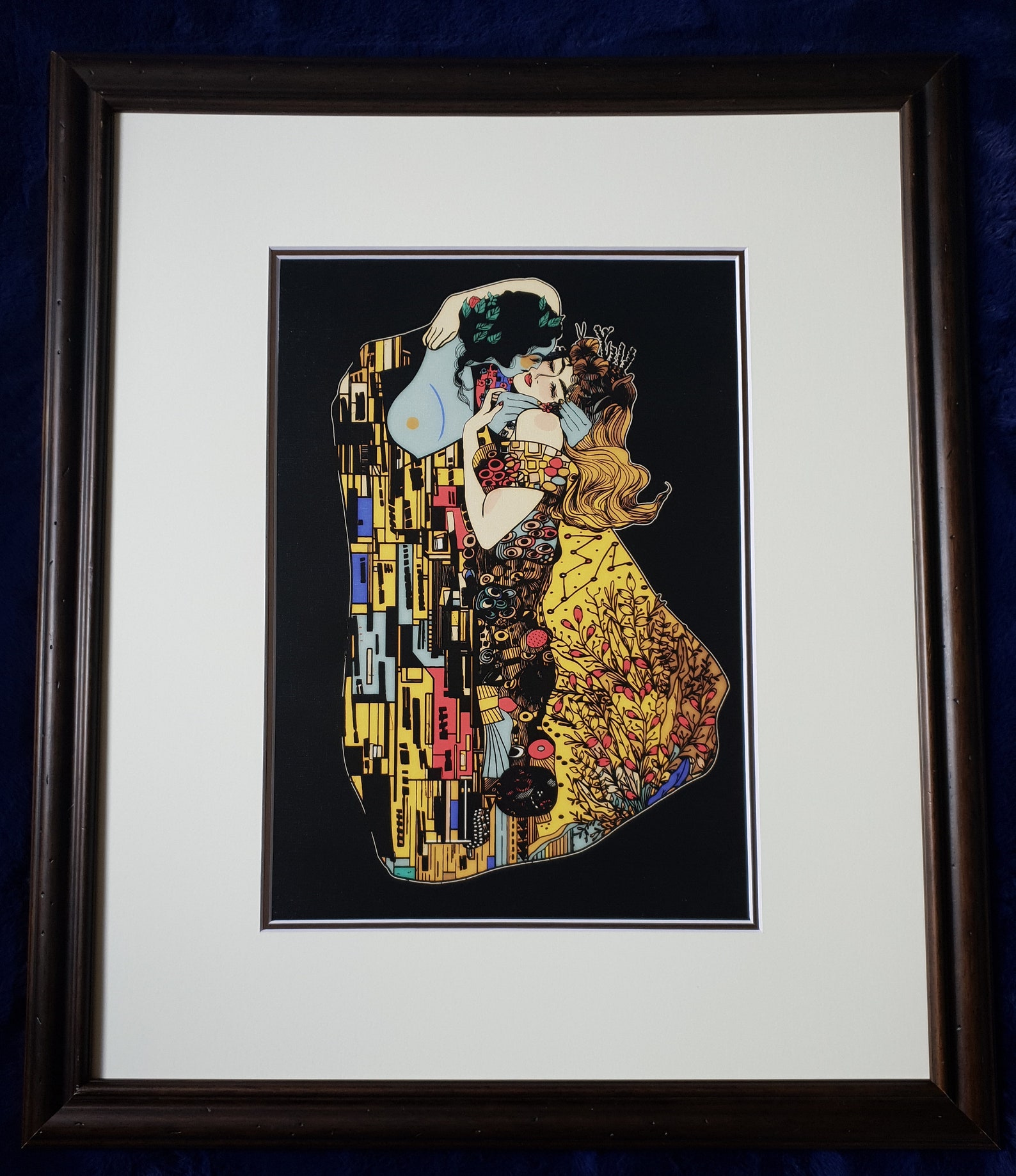 The Kiss Print - Etsy