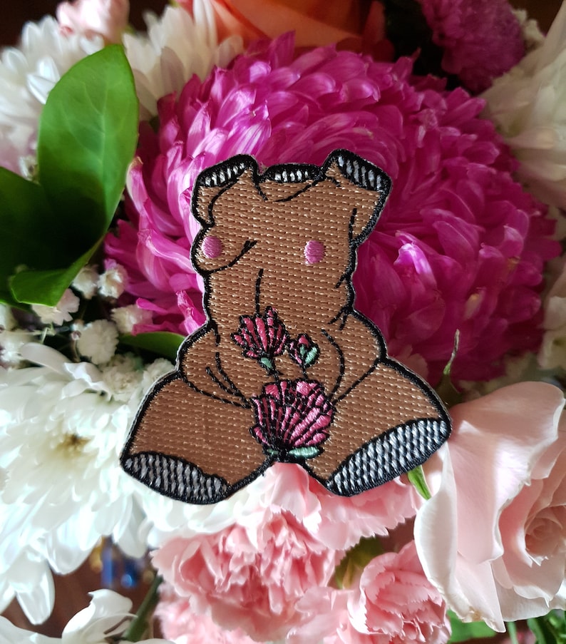 Bums & Roses Embroidered Patch Set | Etsy