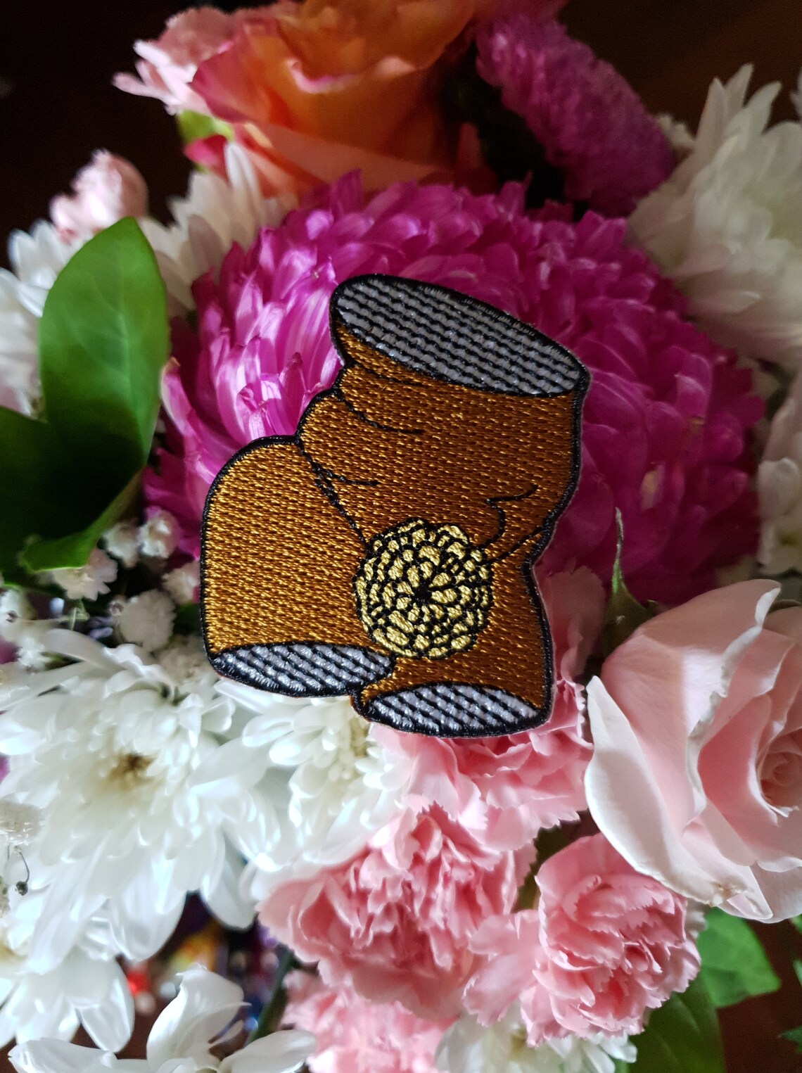 Bums & Roses Embroidered Patch Set | Etsy