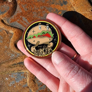 The Locked Tomb We Do Burgers Enamel Pin - Etsy