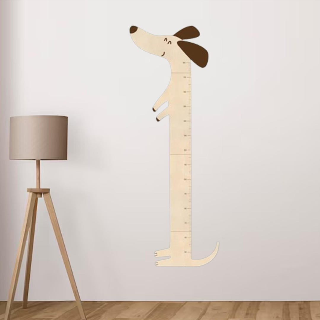 Growth Chart Board, Giraffe Growth Chart Engraved Wood Ruler, Boys Room ...