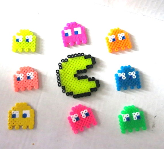 Pacman Ghost Perler Beads