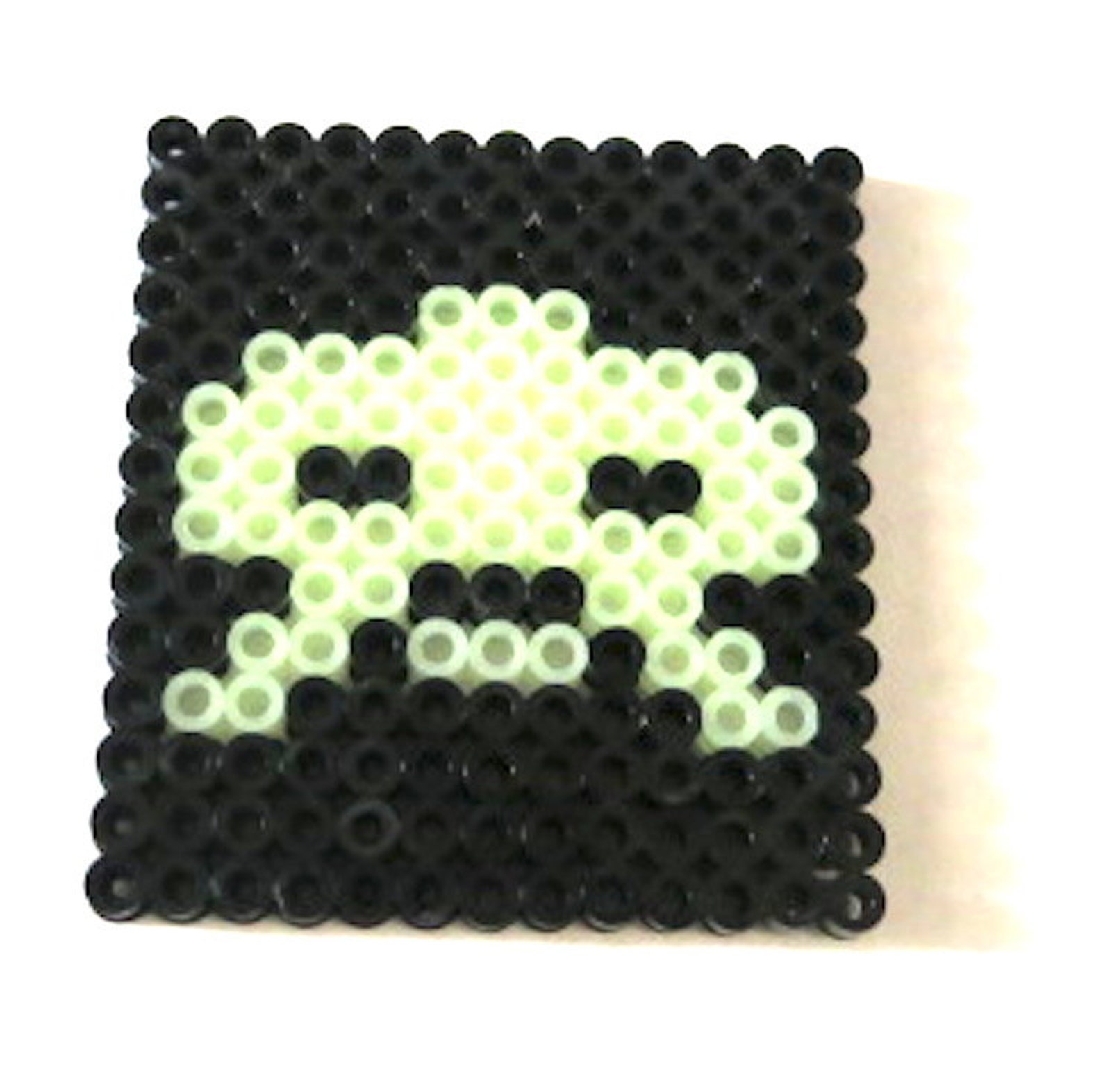 Perler Beads Set of 6 Glow in the Dark Space Invaders Coasters - Etsy