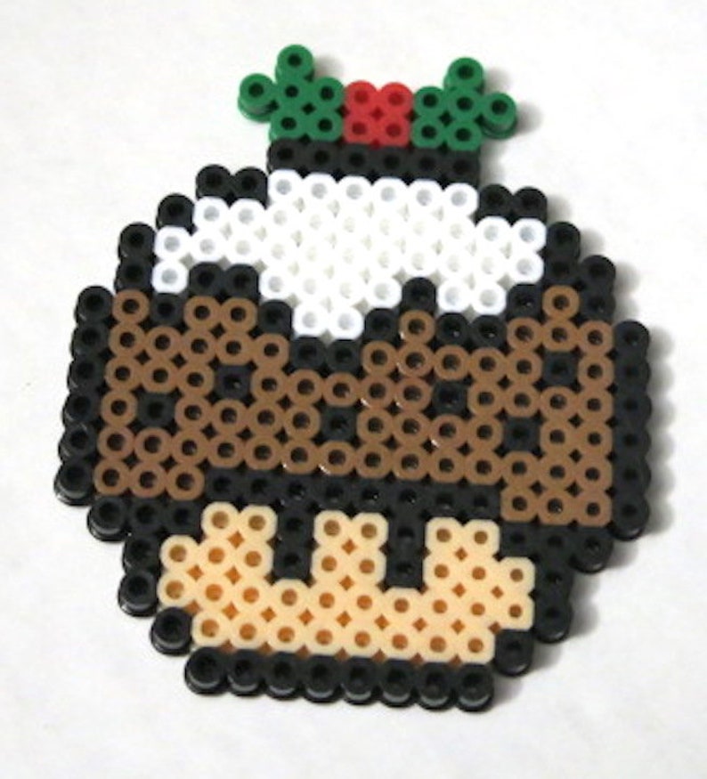 Perler Beads Nintendo Mushroom Christmas Heads Ornaments - Etsy