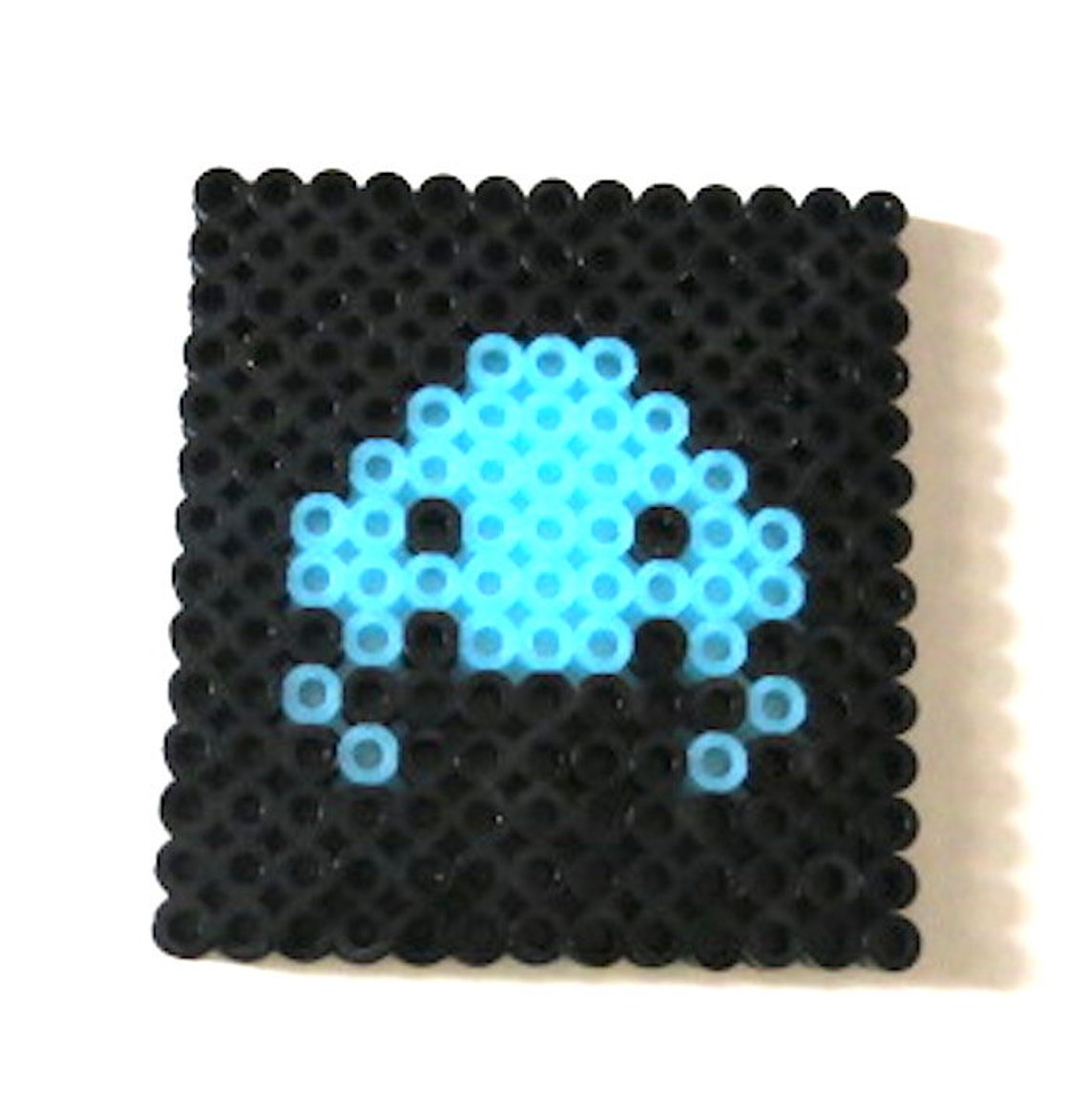 Perler Beads Set of 6 Glow in the Dark Space Invaders Coasters - Etsy