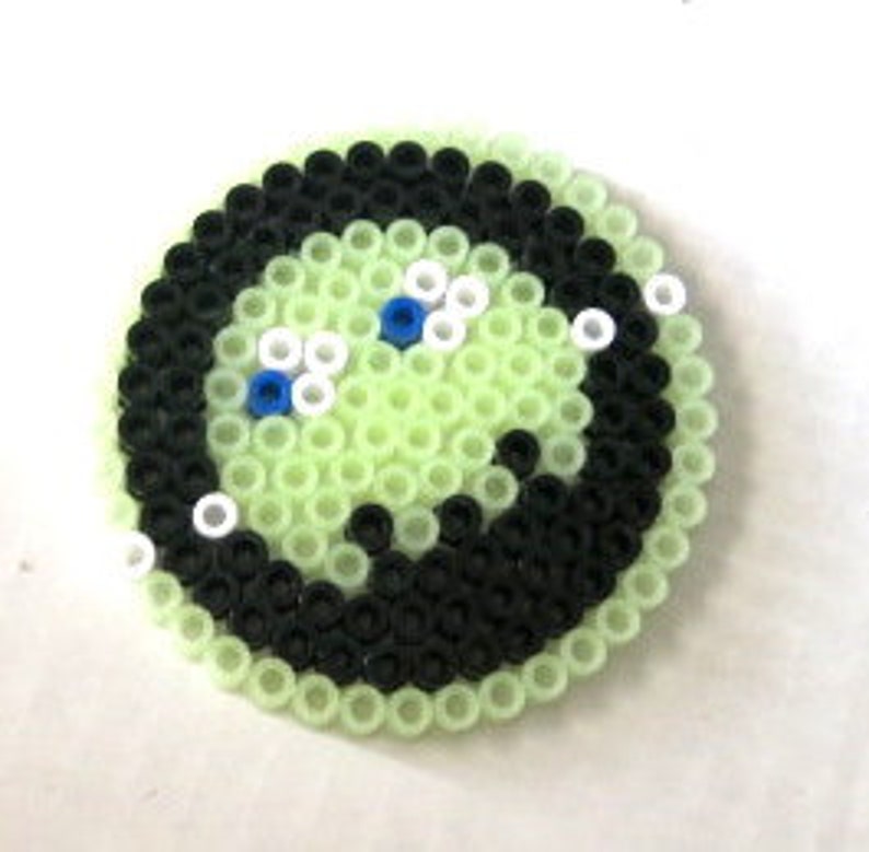 Perler Set of 5 Glow in the Dark Ghost Magnets or Casters - Etsy