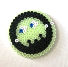 Perler Set of 5 Glow in the Dark Ghost Magnets or Casters - Etsy