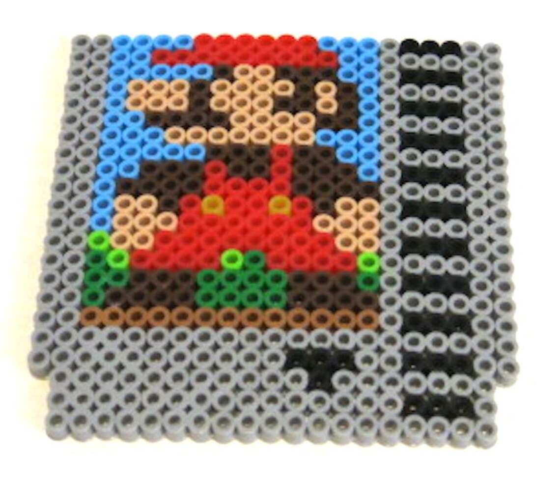 Perler Beads NES Retro Game Cartridge Coaster or Magnet - Etsy