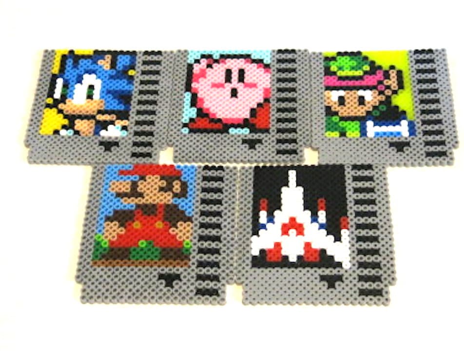 Perler Beads NES Retro Game Cartridge Coaster or Magnet - Etsy