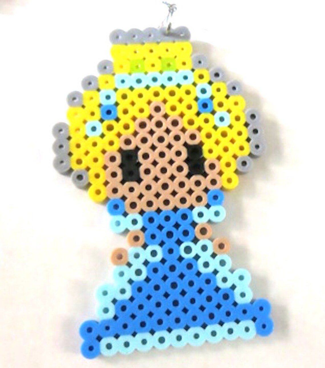 Perler Bead Disney Cinderella W Glass Slipper Keychain Etsy