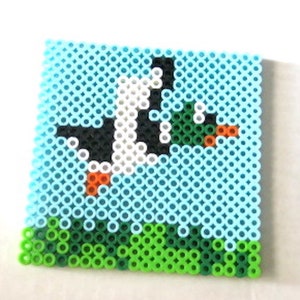 Retro Set of 4 Duck Hunt Perler Coasters - Etsy