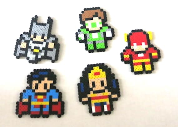Perler Beads DC Comics Keychain or Magnet | Etsy