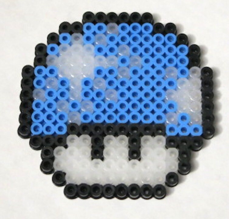 Perler Beads Nintendo Mushroom Christmas Heads Ornaments - Etsy