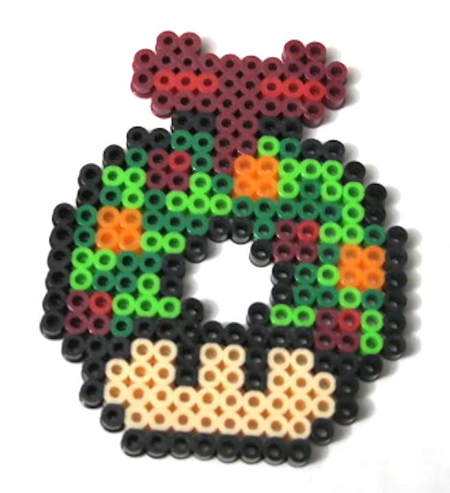 Perler Beads Nintendo Mushroom Christmas Heads Ornaments - Etsy