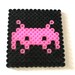 Perler Beads Set of 6 Glow in the Dark Space Invaders Coasters - Etsy