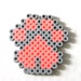 Perler Beads Paw Print or Dog Bone Magnet or Keychain - Etsy
