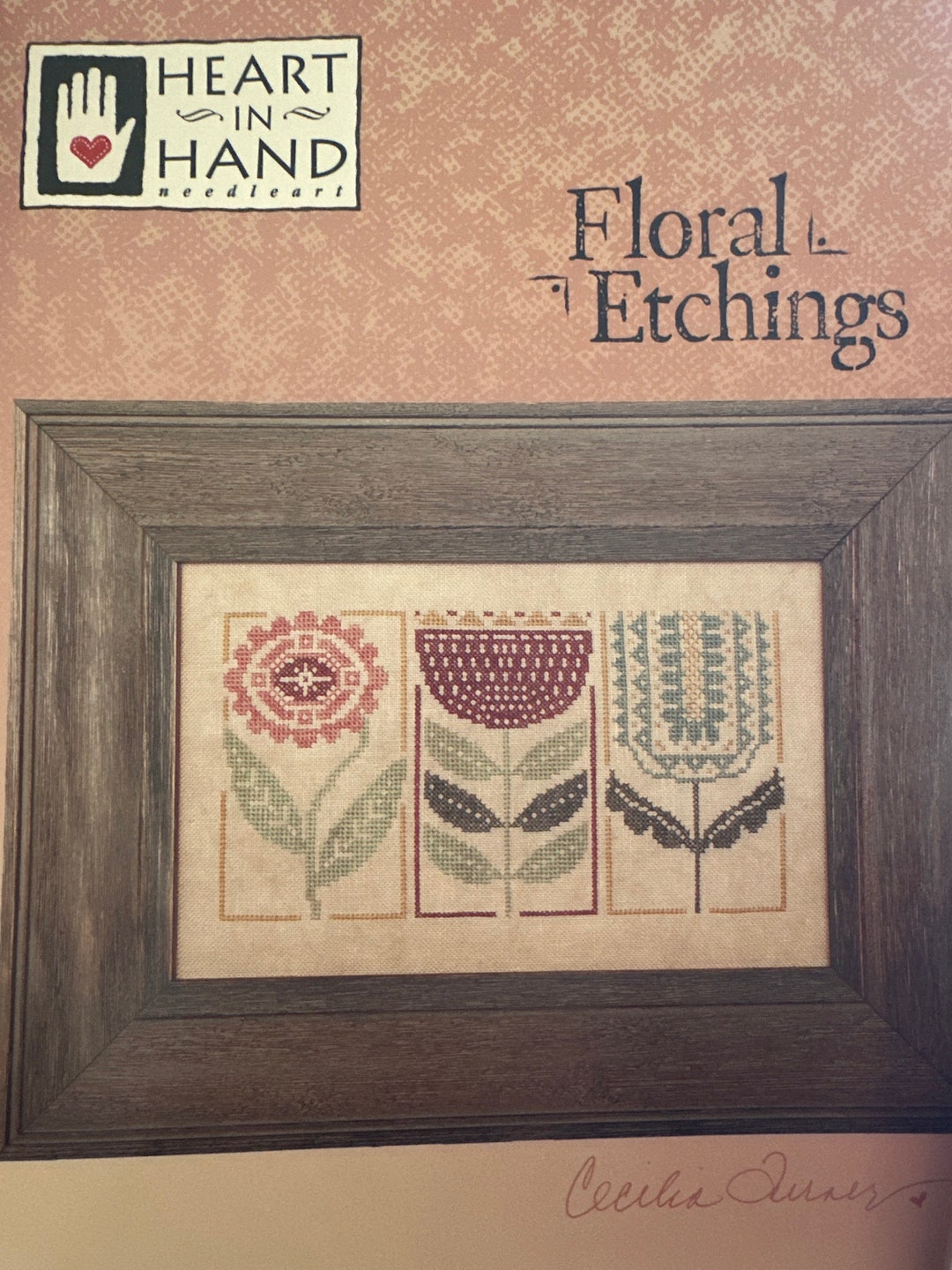 Heart in Hand - Floral Etchings - Etsy