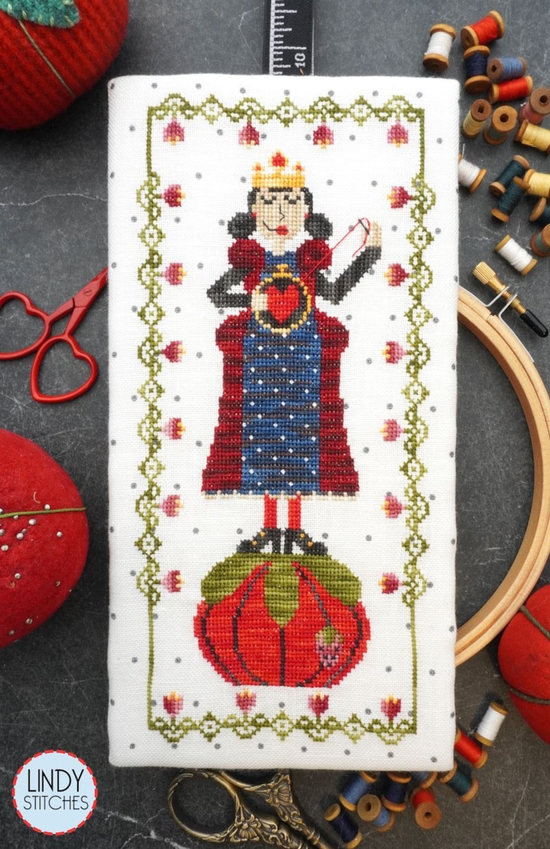 Lindy Stitches - Queen of Thread - Counted Cross Stitch - Etsy