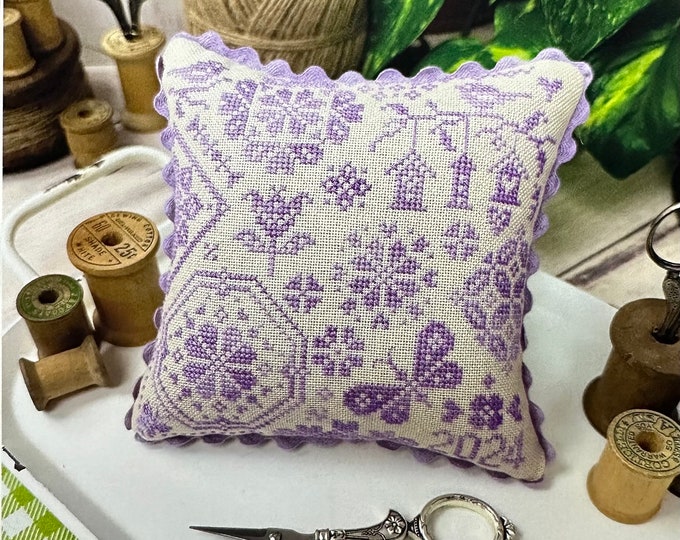 Primrose Cottage Spring Quaker 2024 Needlework Market Spring Cross ...