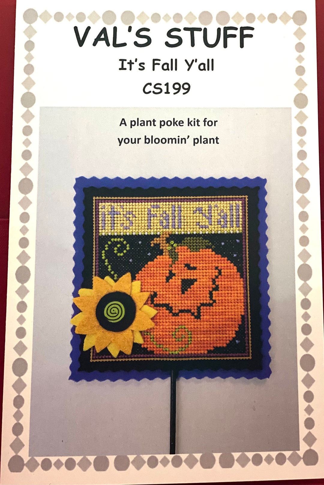 Val’s Stuff - It’s Fall Y’all - CS199 - Plant Poke Kit - Plant Sign ...