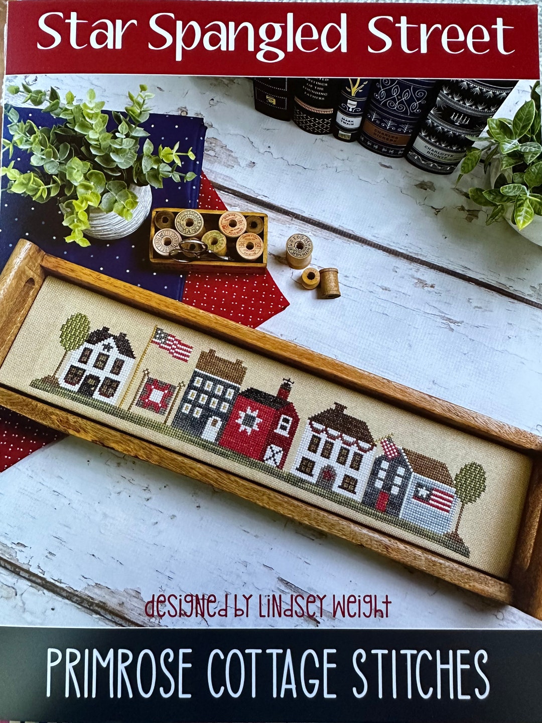 Primrose Cottage Stitches star Spangled Street Lindsey - Etsy