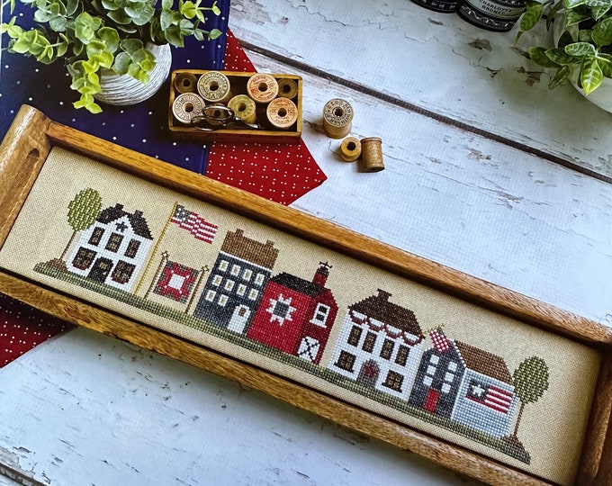 Primrose Cottage Spring Quaker 2024 Needlework Market Spring Cross ...