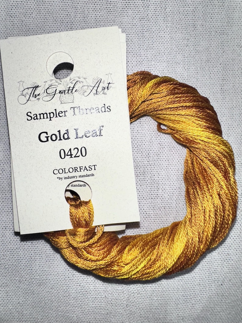 The Gentle Art Sampler Threads Gold Leaf - Etsy