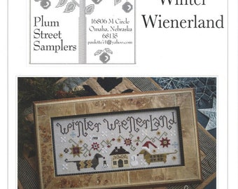 PLUM STREET SAMPLERS winter Wienerland Counted Cross Stitch Pattern ...