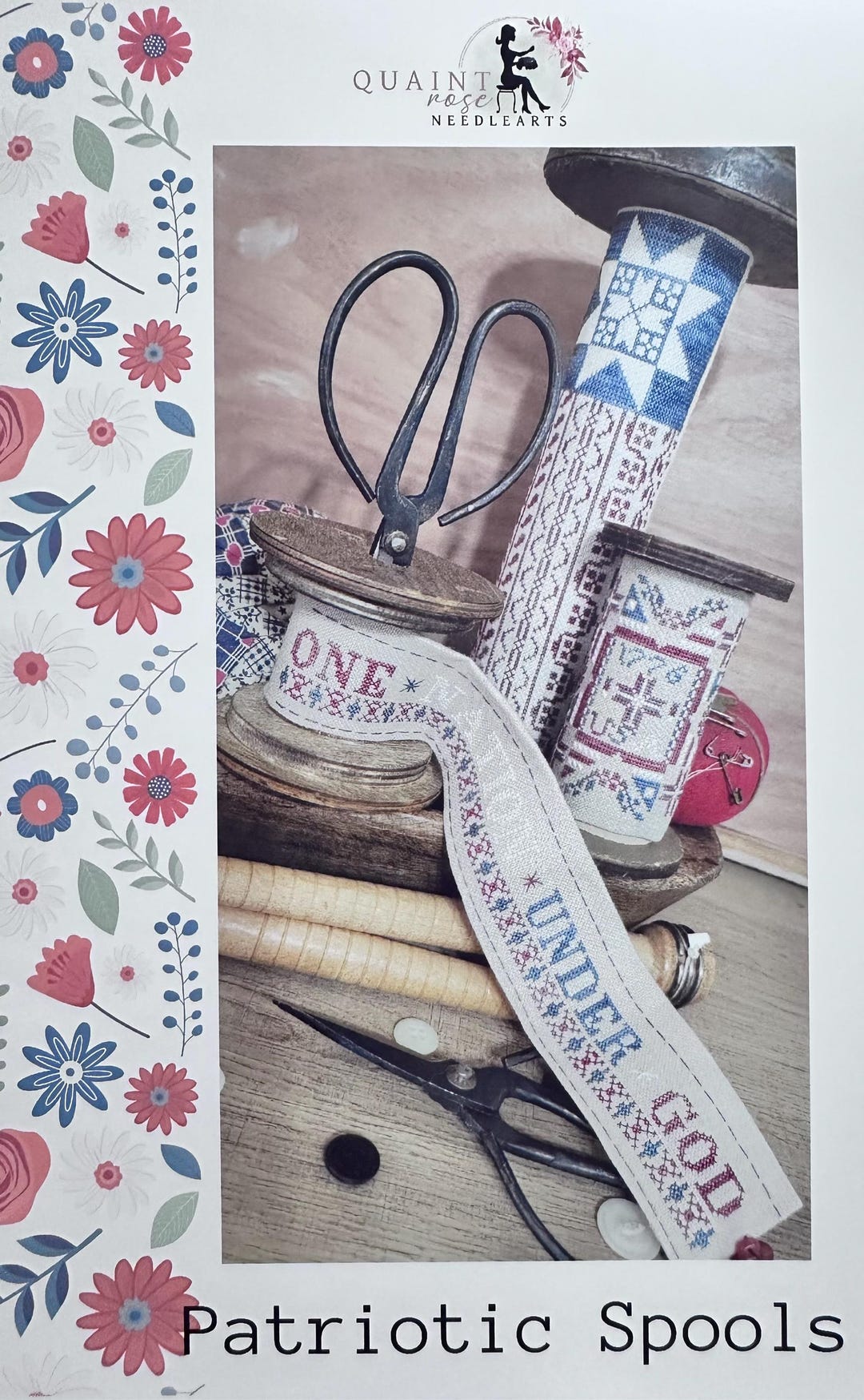 Quaint Rose Needlearts Patriotic Spools - Etsy