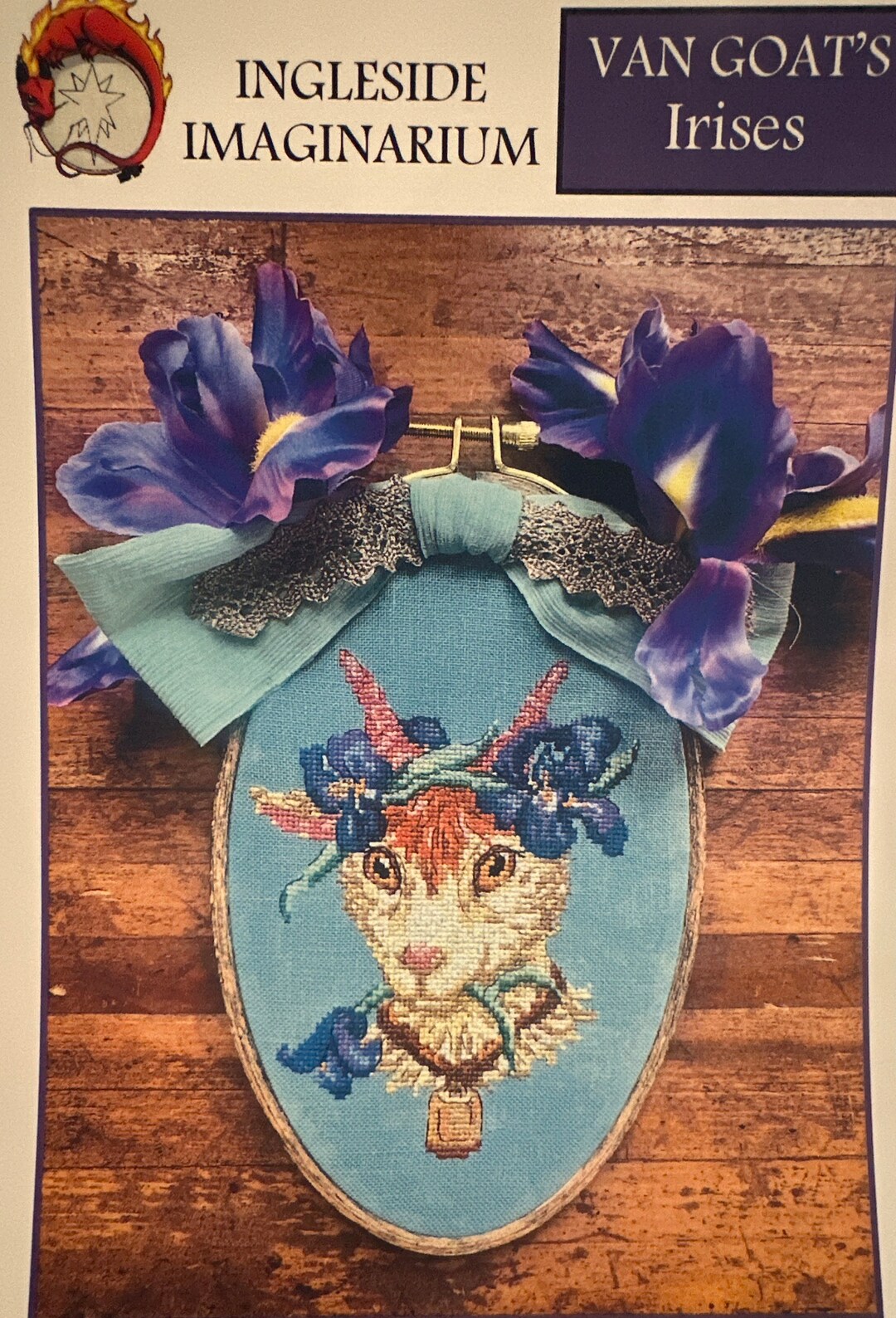 Ingleside Imaginarium - Van Goat's Irises - Goat Cross Stitch - Etsy