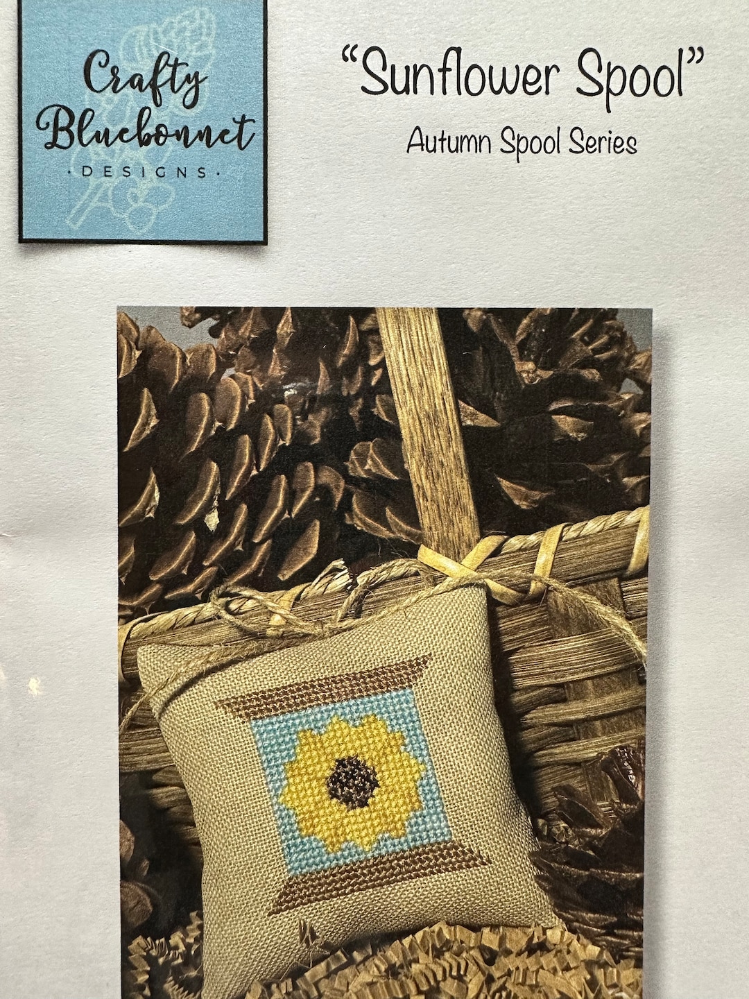 Crafty Bluebonnet Designs - Sunflower Spool - Autumn Spool Series - Etsy