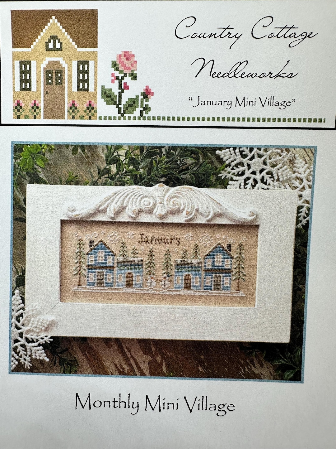 Country Cottage Needleworks January Mini Village - Etsy