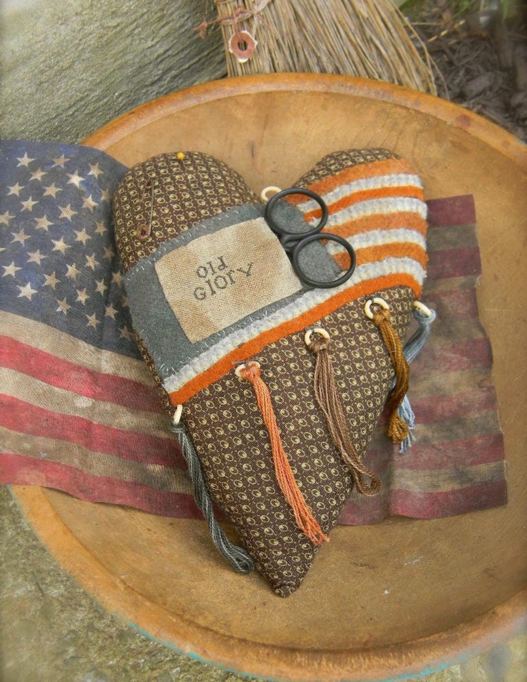 Notforgotten Farm - Olde Glory Sewing Pillow - Etsy
