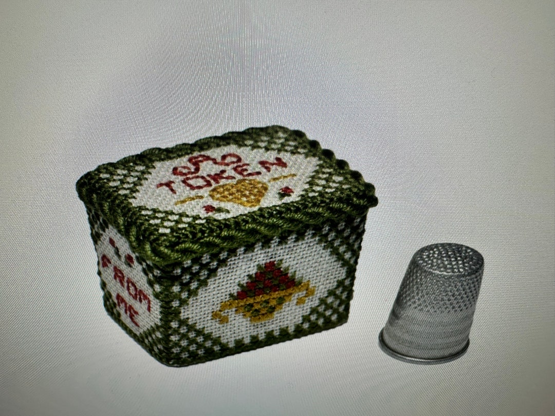 Noteworthy Needle - Token From Me to Thee - Tiny Treasure Box Series - Cross Stitch - Etsy