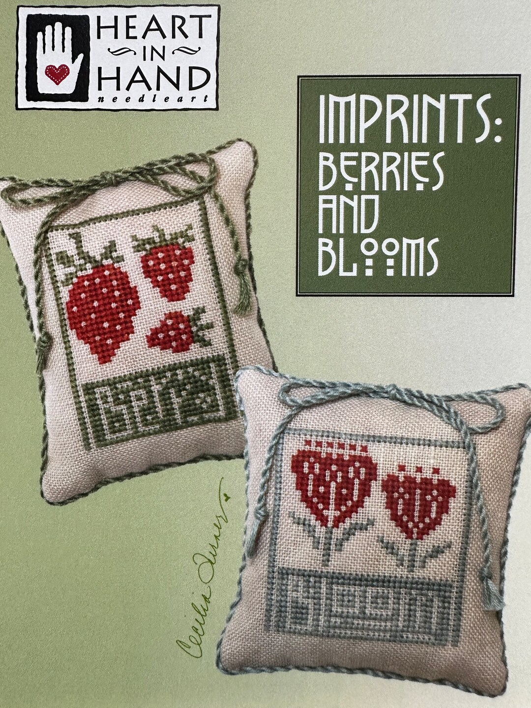 Heart in Hand - Imprints: Berries and Blooms - Summer Cross Stitch - - Etsy