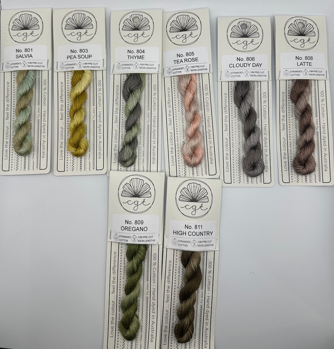 Cottage Garden Threads - CTG - Salvia - Pea Soup - Thyme - Tea Rose ...