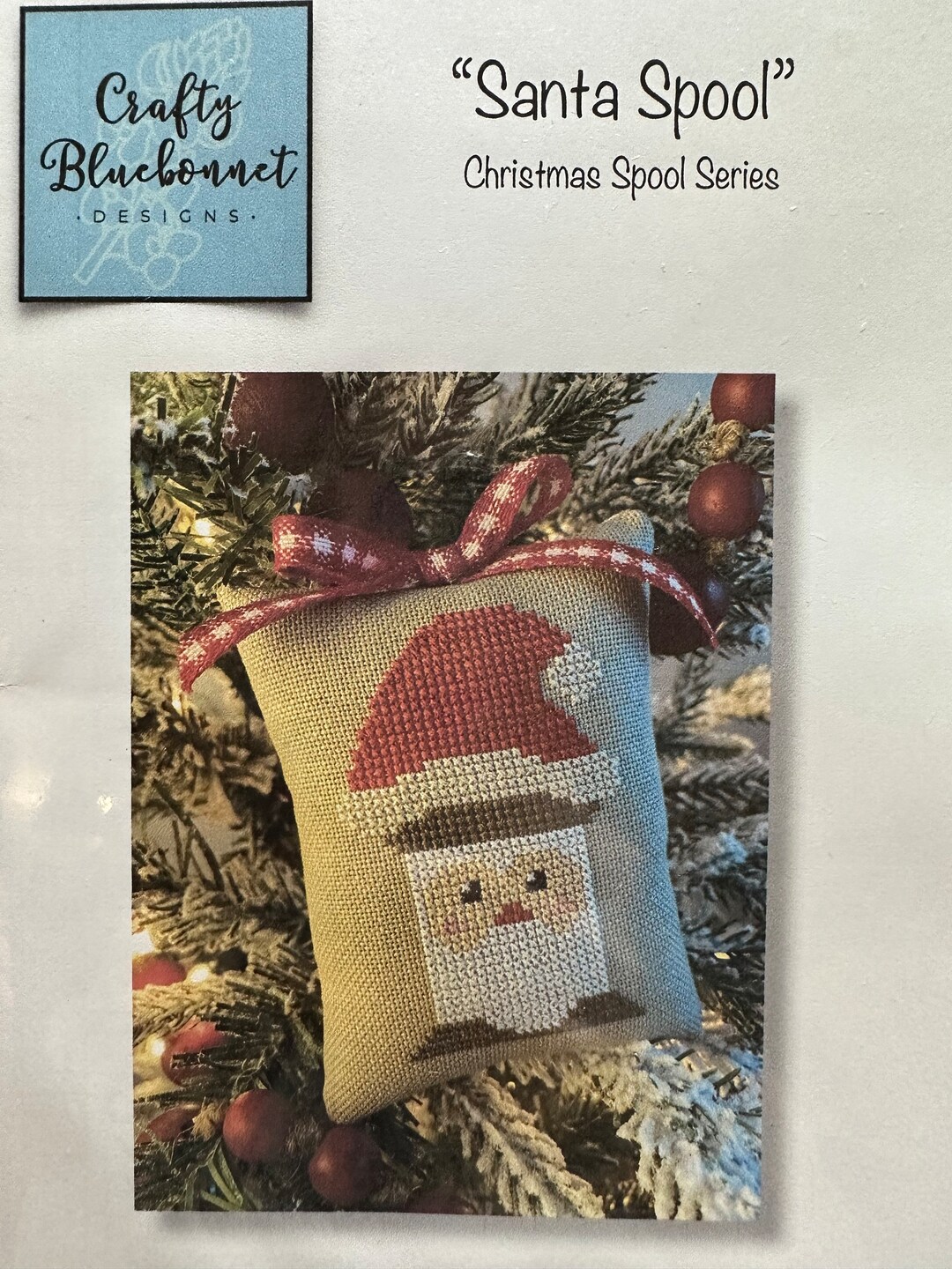 Crafty Bluebonnet Designs - Santa Spool - Christmas Spool Series - Etsy