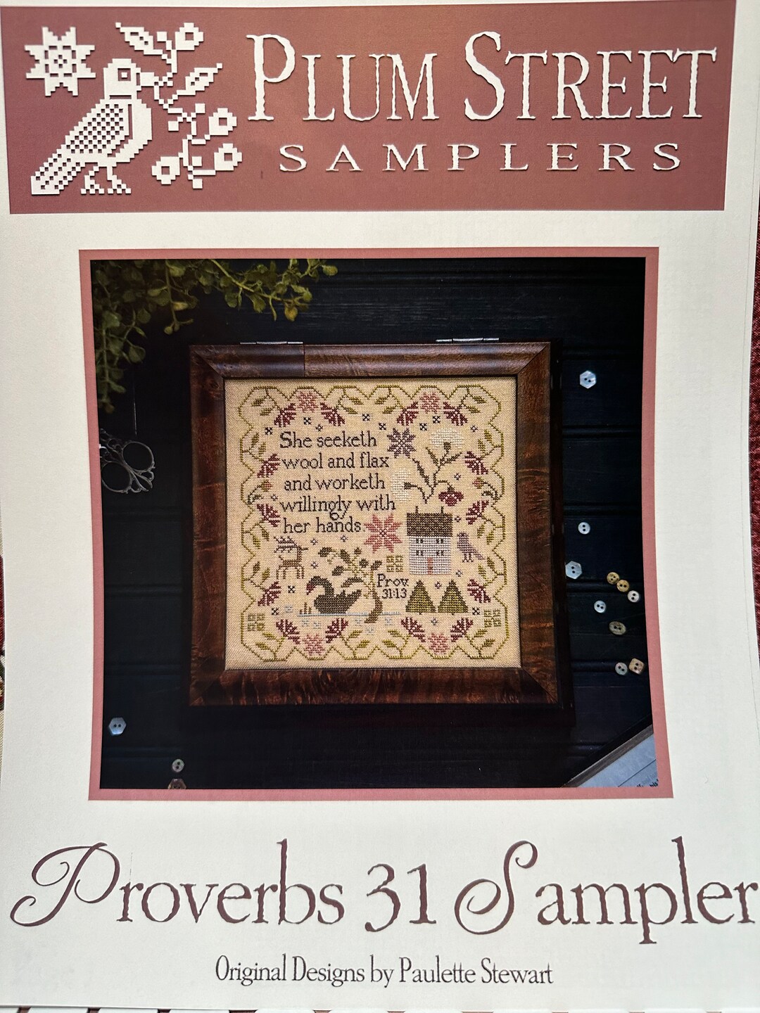 Plum Street Samplers Proverbs 31 Sampler NEW Nashville Needlework Market Exclusive 2024 - Etsy
