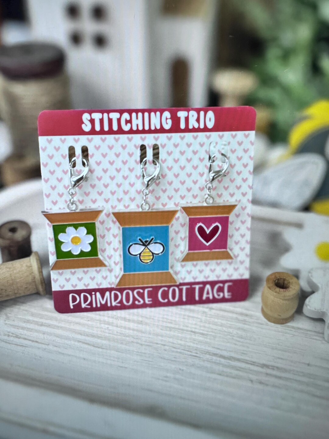 Primrose Cottage Stitches Stitching Trio 3 Charms - Etsy