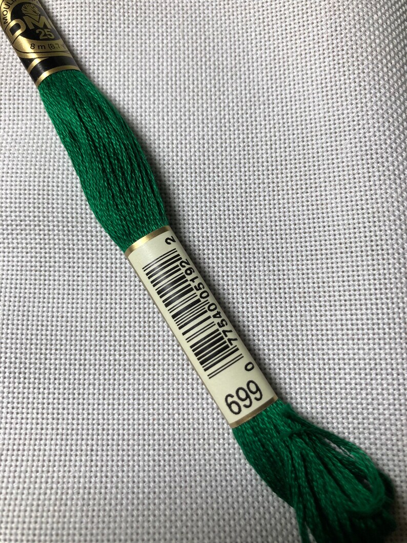 DMC Floss 666 676 677 680 699 700 701 712 - Etsy