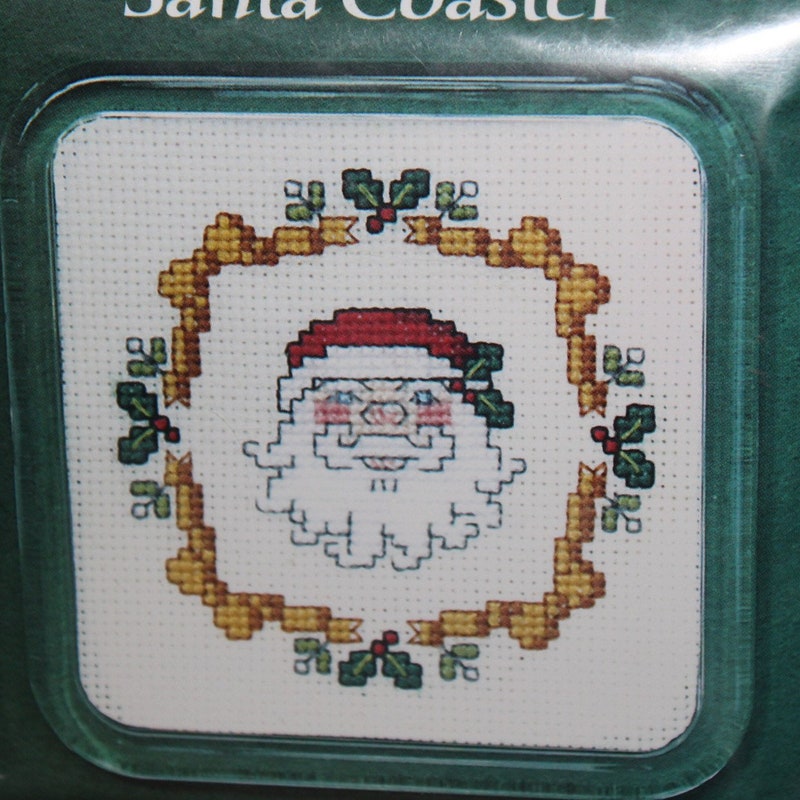 Cross Stitch Coaster - Etsy