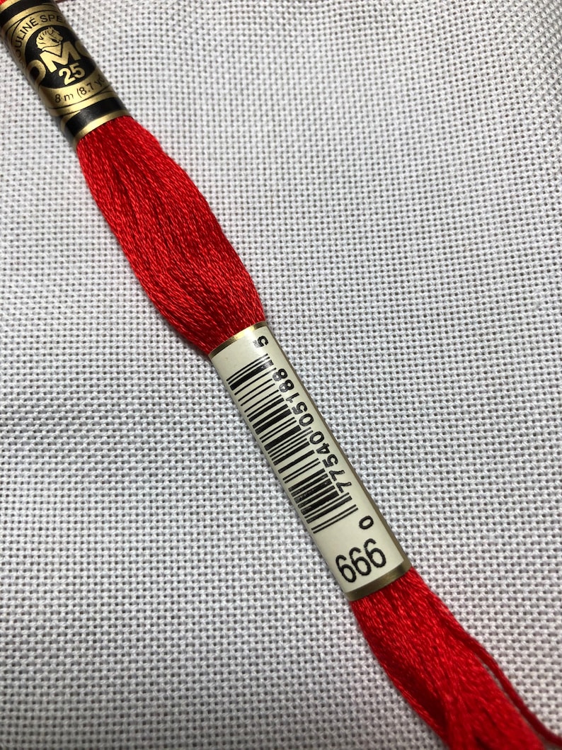 DMC Floss 666 676 677 680 699 700 701 712 - Etsy