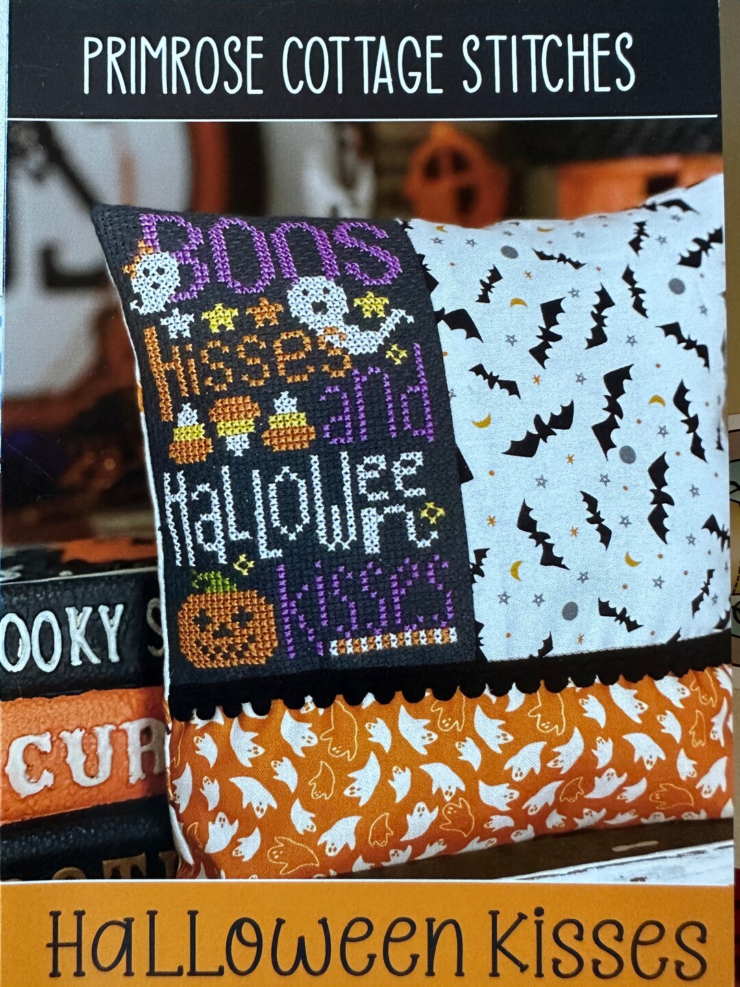 Primrose Cottage Stitches - Halloween Kisses - Boos - Halloween Cross ...