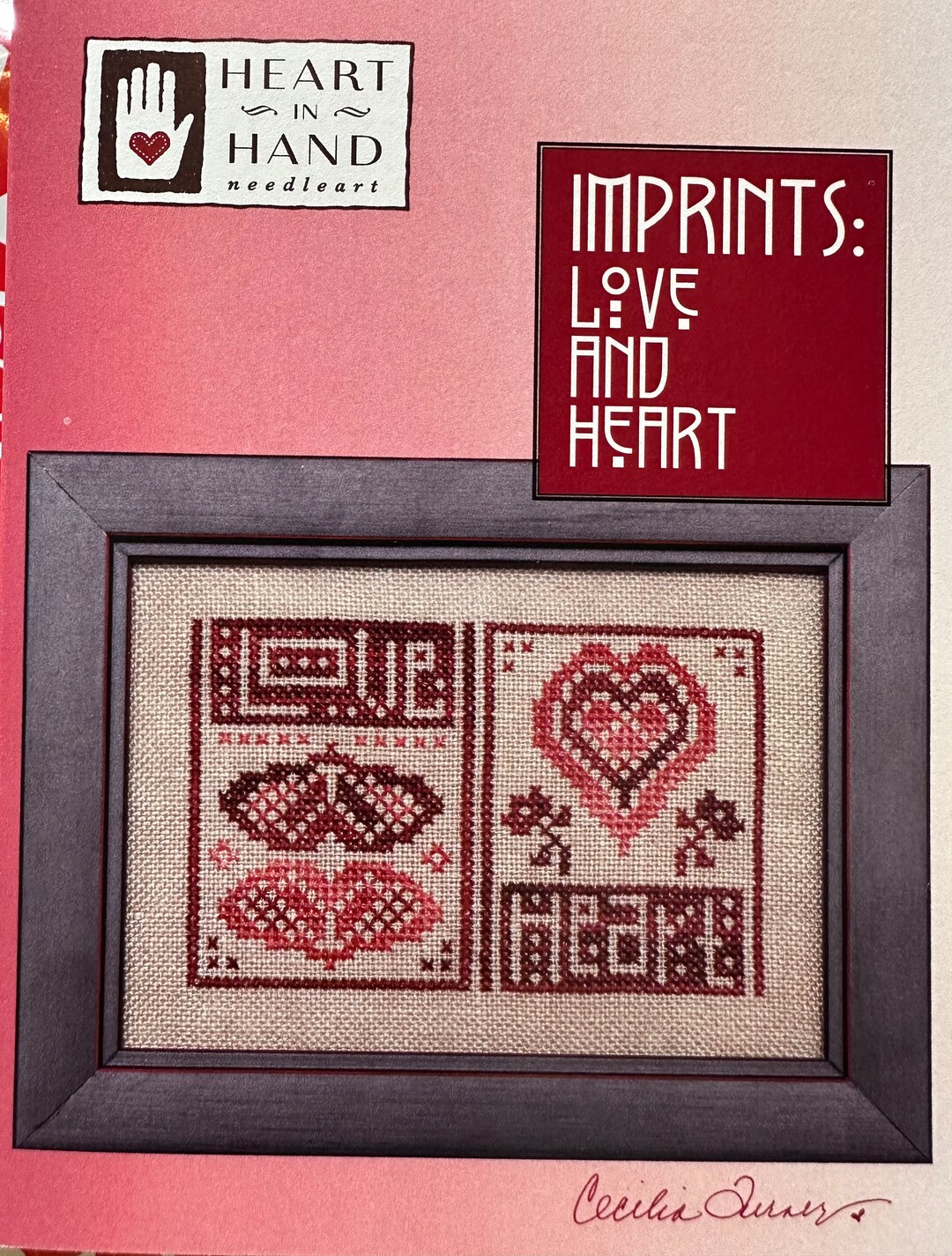 Heart in Hand - Imprints: Love and Heart - Valentine Cross Stitch - Etsy