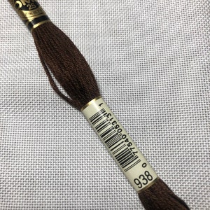 DMC Floss 924 - 926 - 927 - 928 - 932 - 934 - 935 - 938 - 945 - 946 ...