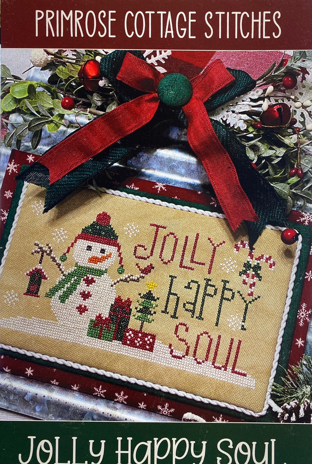 Primrose Cottage Stitches Jolly Happy Soul Snowman Christmas Presents ...