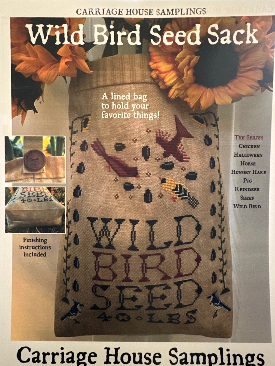 Carriage House Samplings - Wild Bird Seed Sack - Feed Sack Series ...