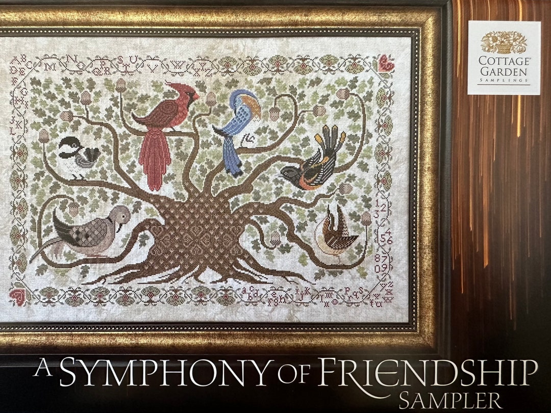 Cottage Garden Samplings A Symphony of Friendship Sampler Counted Cross ...