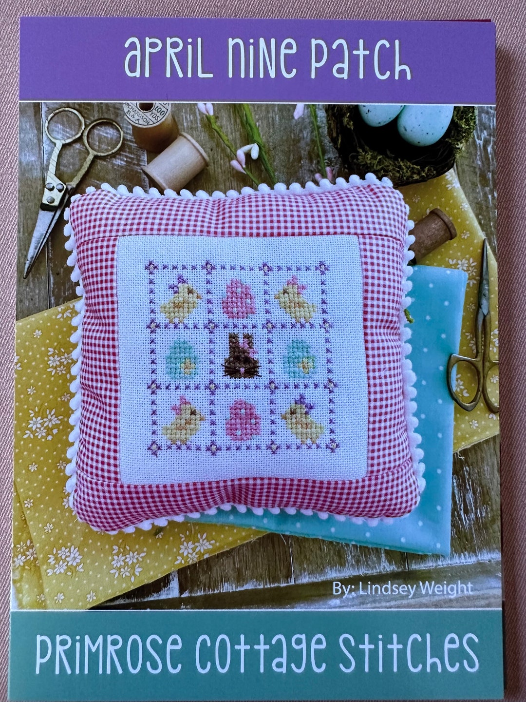 Primrose Cottage Stitches April Nine Patch Lindsey Weight - Etsy